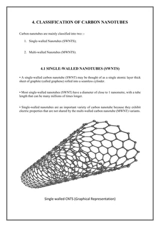 Seminar report on Carbon Nanotubes | DOCX