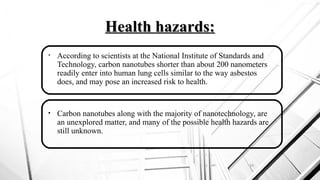 Carbon Nano-tubes in Civil Engineering | PPT