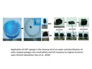 Carbon nanotubes for adsorption of organic contaminants | PPTX