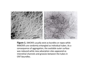 Carbon nanotubes for adsorption of organic contaminants | PPT
