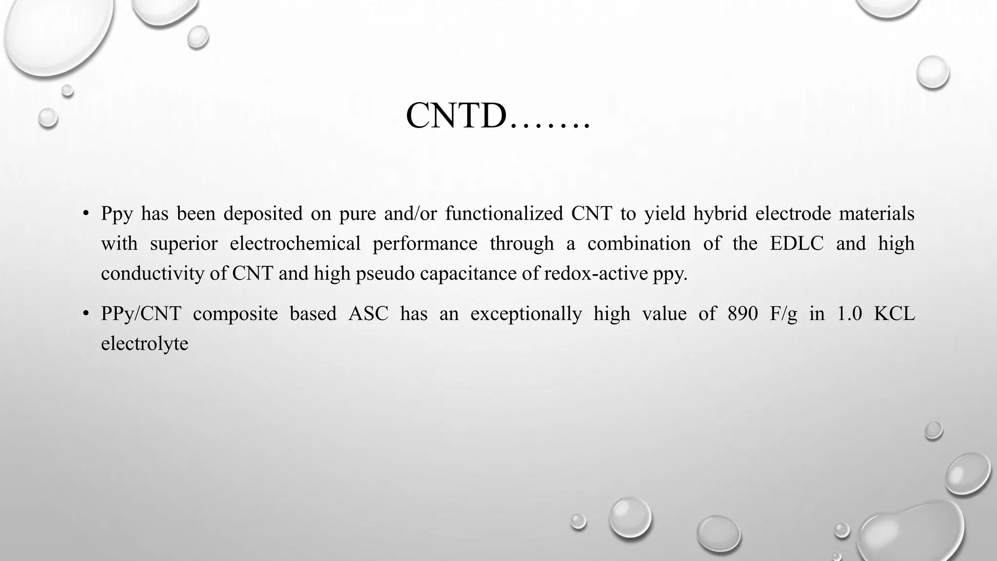 Carbon nanotube supercapacitors | PPTX