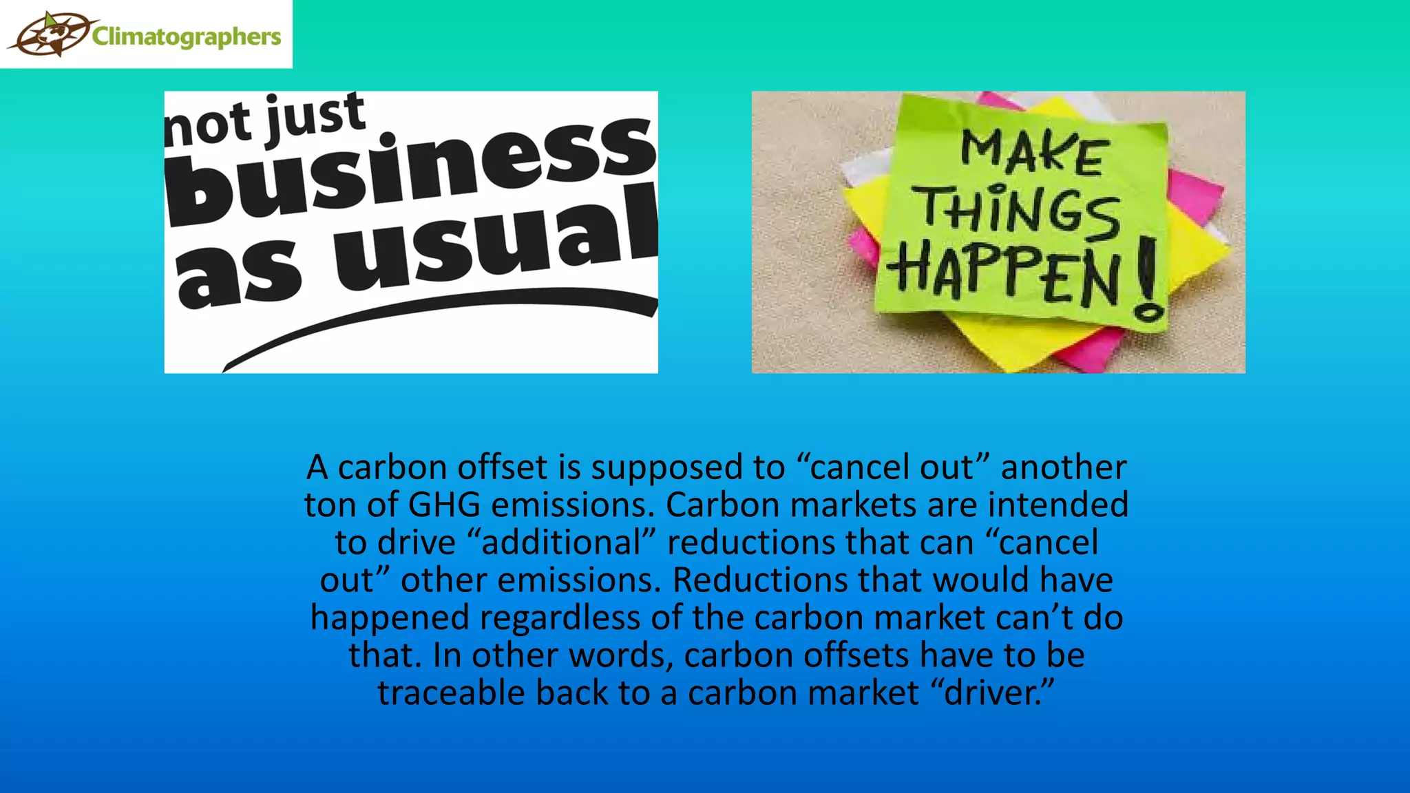 Carbon offset additionality | PPT