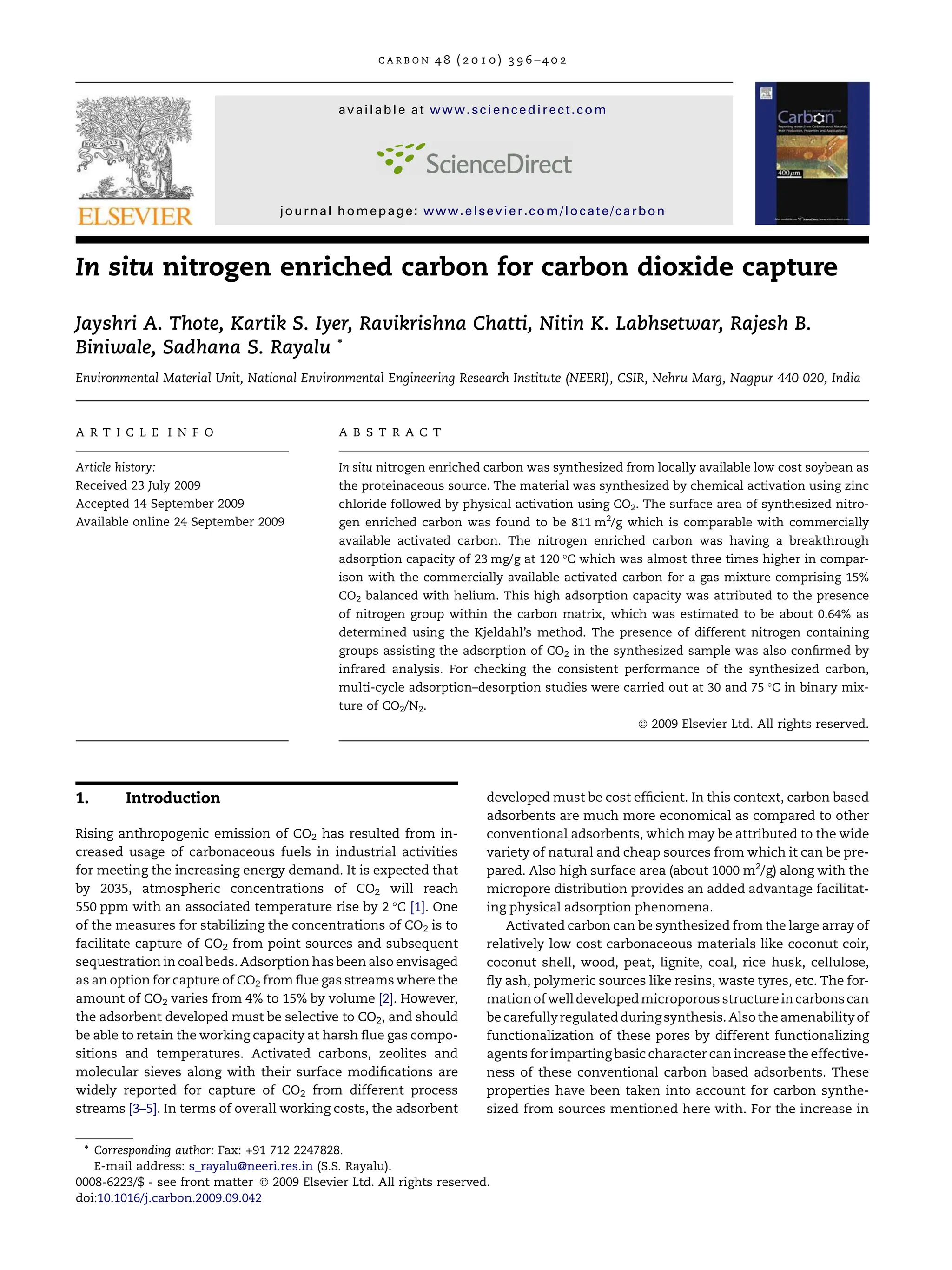 Insitu CO2 capture from various flue gas | PDF