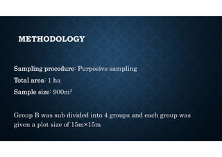 Carbon pool measurement of a growing stock final | PDF
