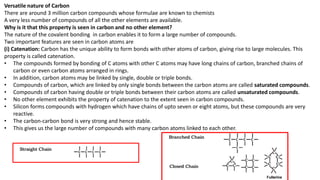 Carbon compounds with functional groups and name | PDF