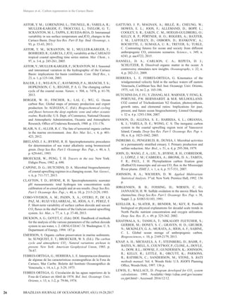 Carbon regeneration in the cariaco basin, venezuela | PDF