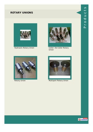Carbon Rotofluid Private Limited, Ahmedabad, Rotary Joints and Union | PDF