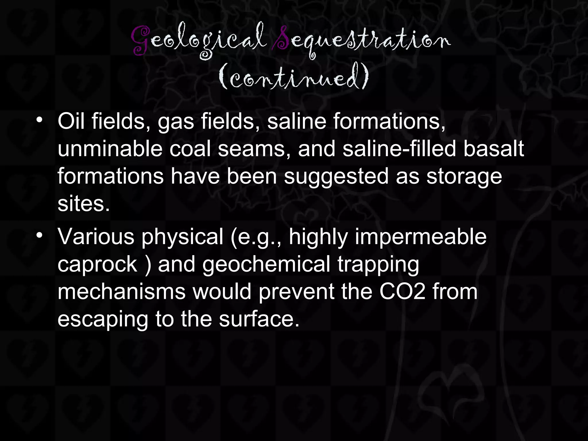 Carbon sequestration | PPT