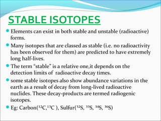 Carbon stable isotope | PPT