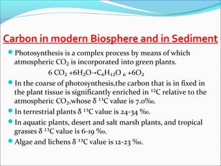 Carbon stable isotope | PPT
