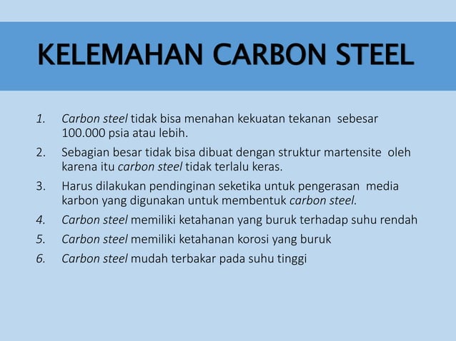 Carbon Steel Fundamental, Application, Code and Standart | PPT