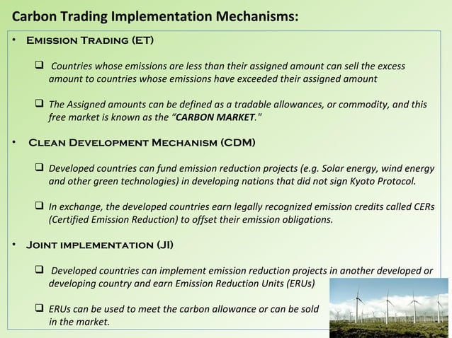 Carbon Trading | PPT | Environmental Services Industry | Industries