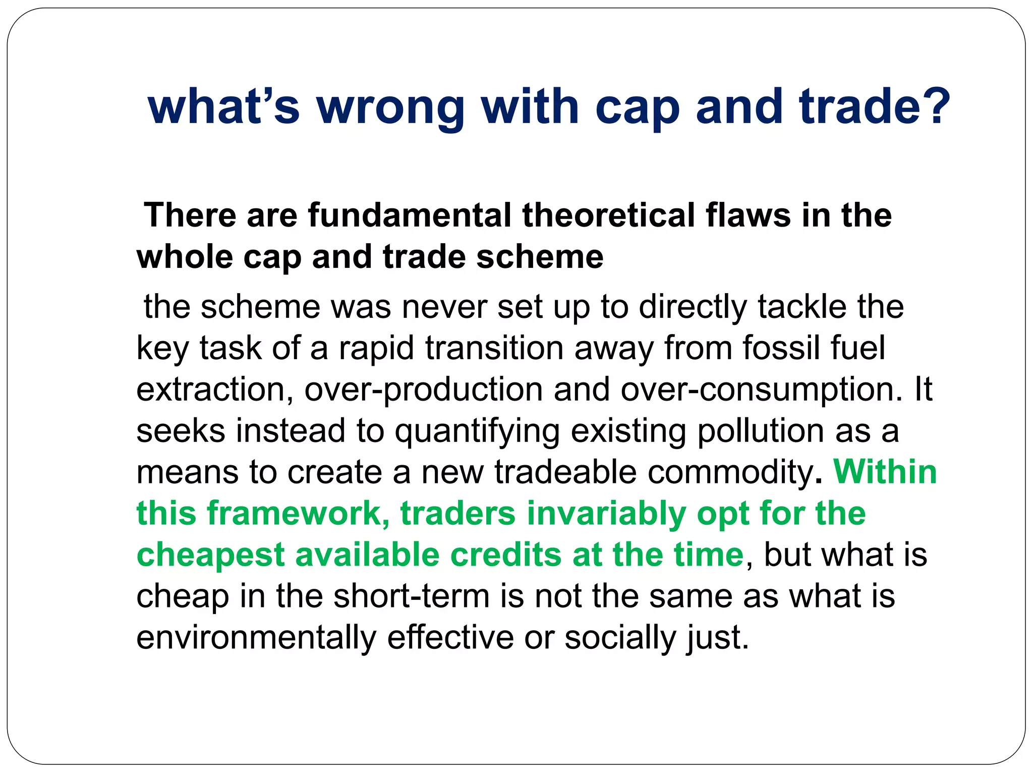 Carbon trading mechanism | PPTX