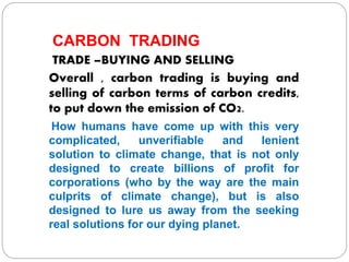 Carbon trading mechanism | PPTX