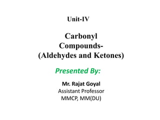 Carbonyl compounds .pptx