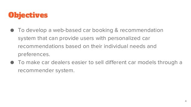 Car Booking & Recommendation System Final Presentation | PPTX