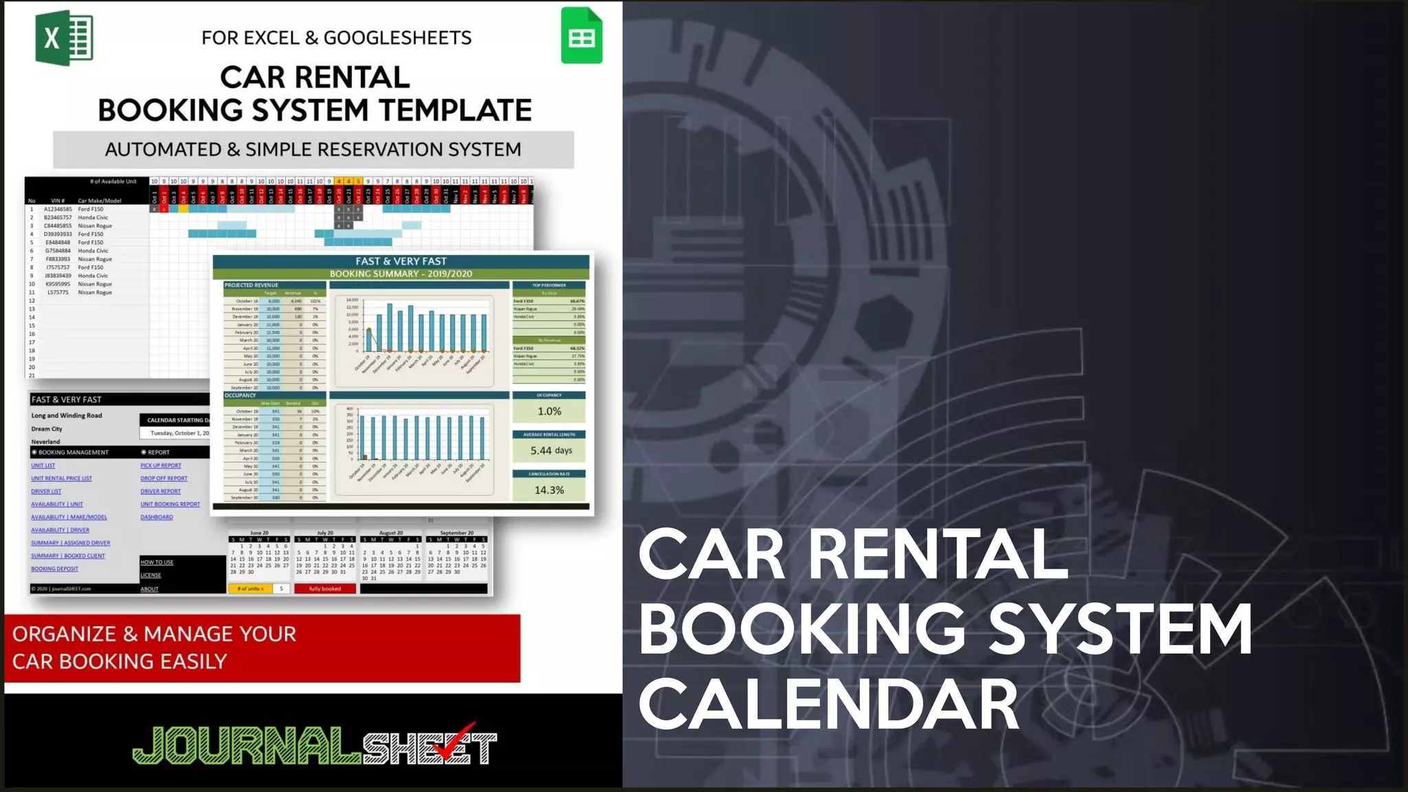 Car Booking System Calendar Spreadsheet | PDF