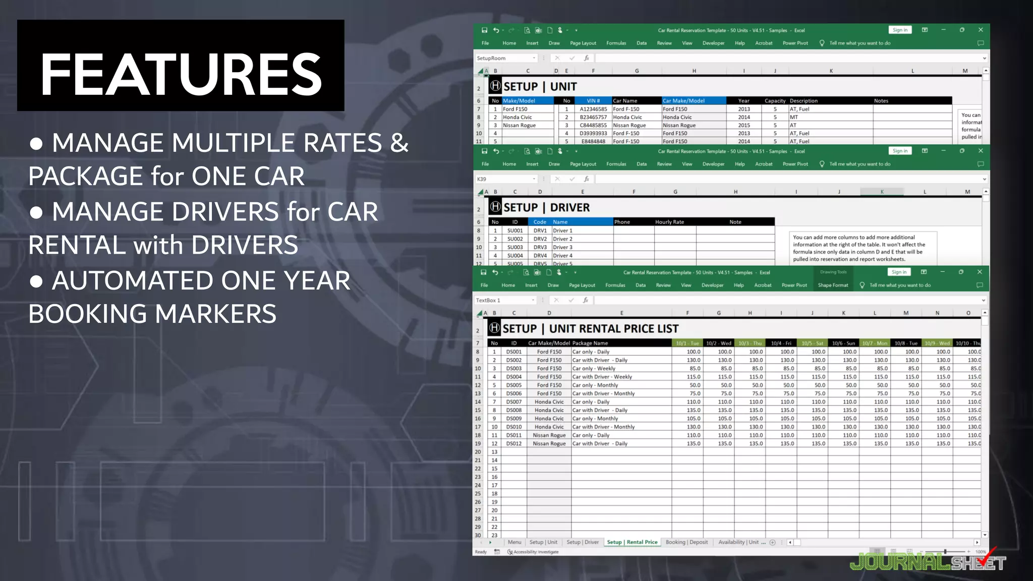 Car Booking System Calendar Spreadsheet | PDF