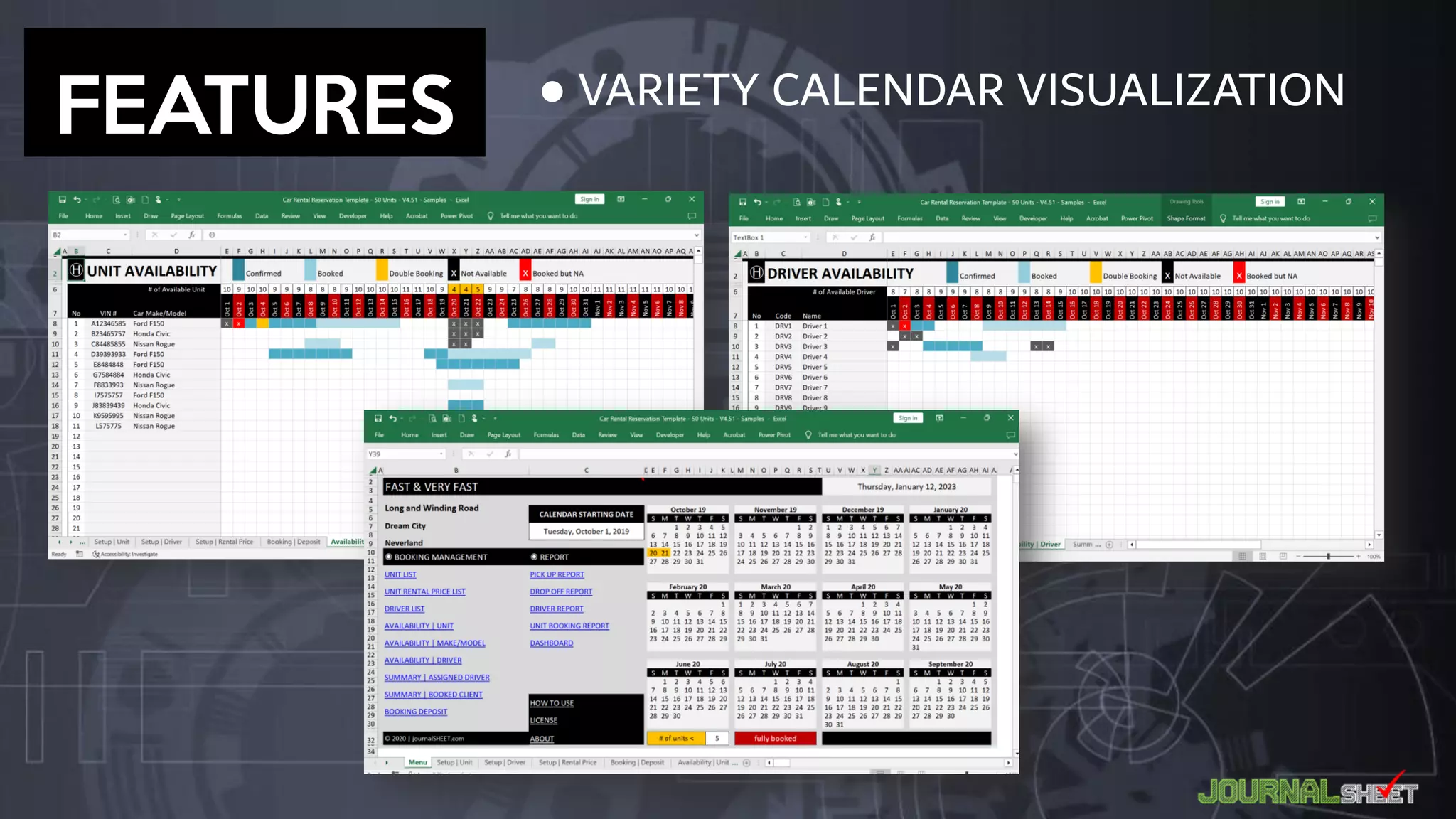 Car Booking System Calendar Spreadsheet | PDF
