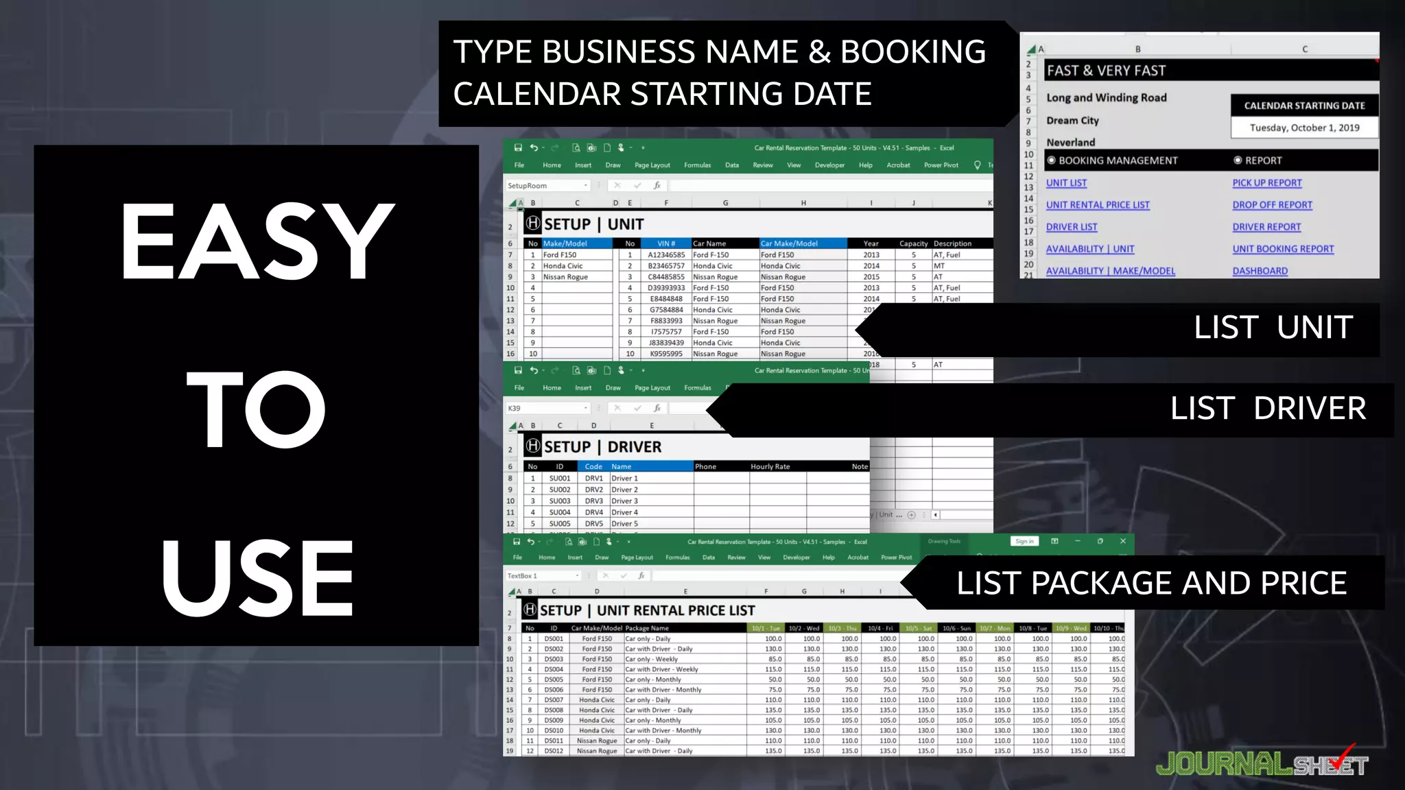 Car Booking System Calendar Spreadsheet | PDF