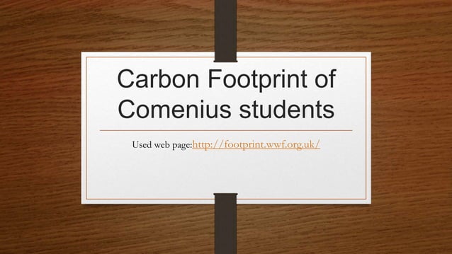 Carboon footprint, tabulka | PPTX