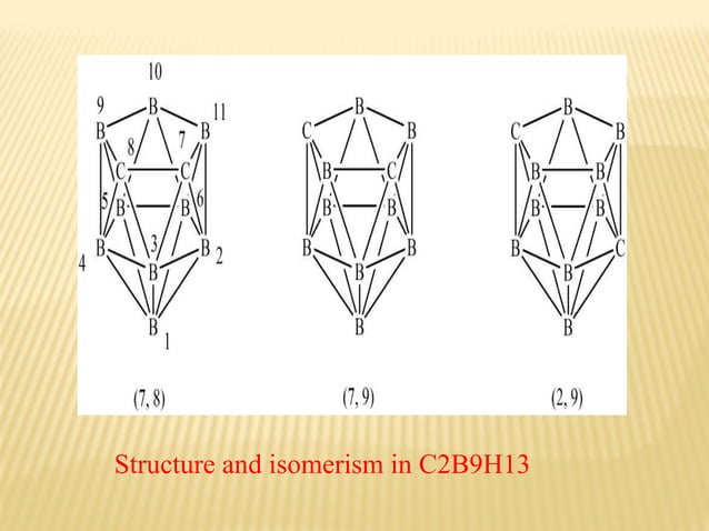Carboranes and Types of carboranes, Closo nido and Arachno carboranes | PPT