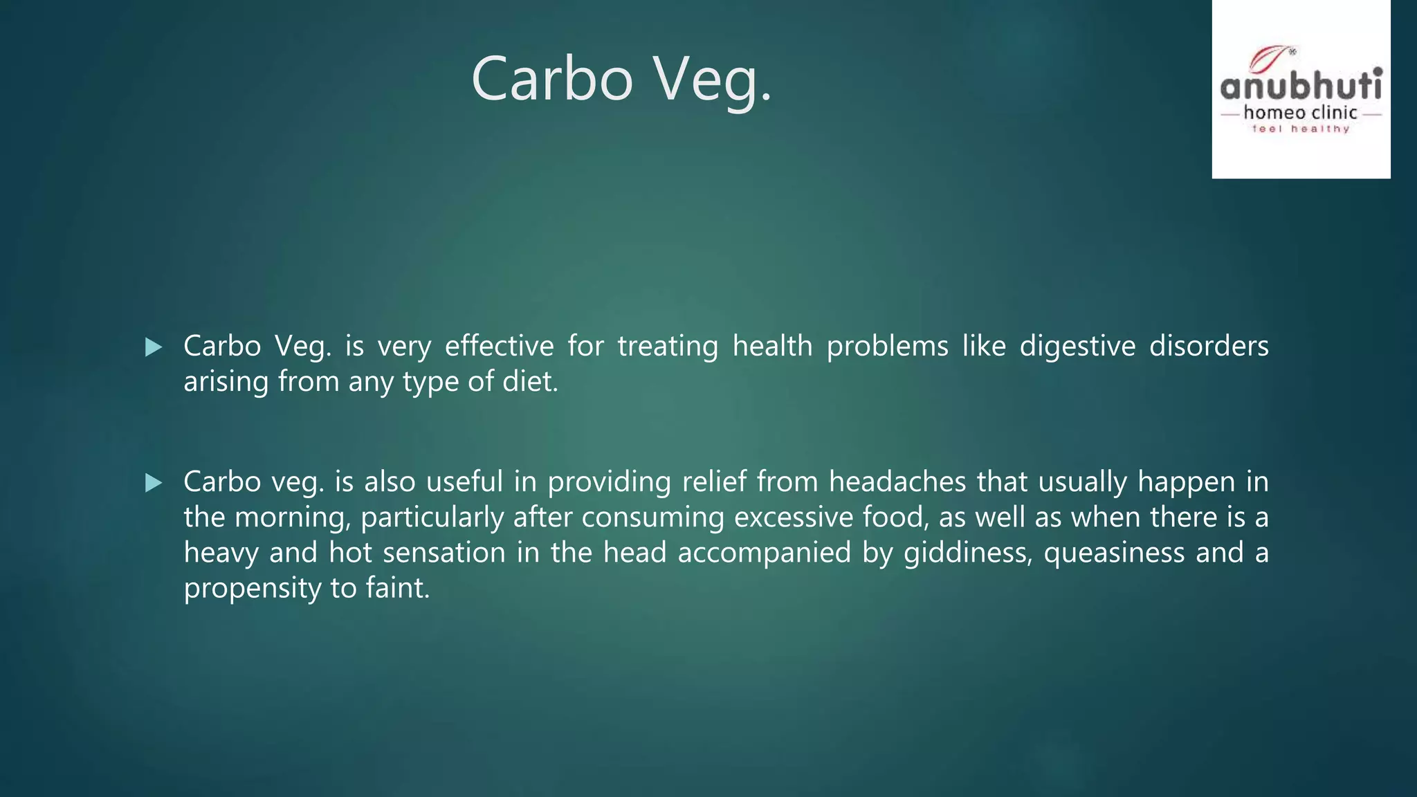 Carbo veg in homeopathy used for fatigue indigestion and flatulence | PPTX