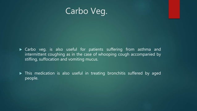 Carbo veg in homeopathy used for fatigue indigestion and flatulence | PPTX