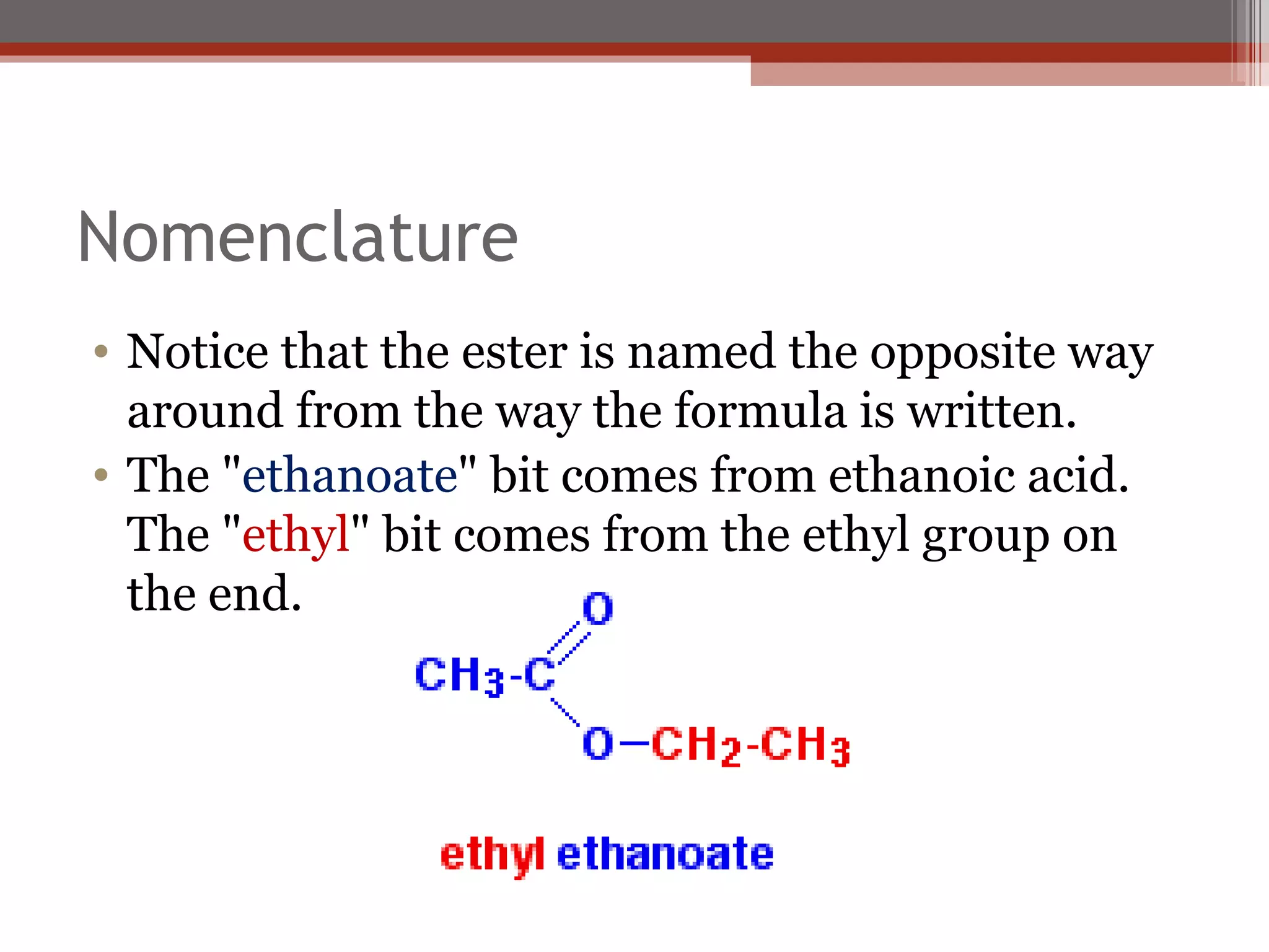Carboxilic acids, amides and esters | PPT