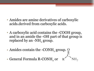 Carboxilic acids, amides and esters | PPT