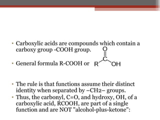 Carboxilic acids, amides and esters | PPT