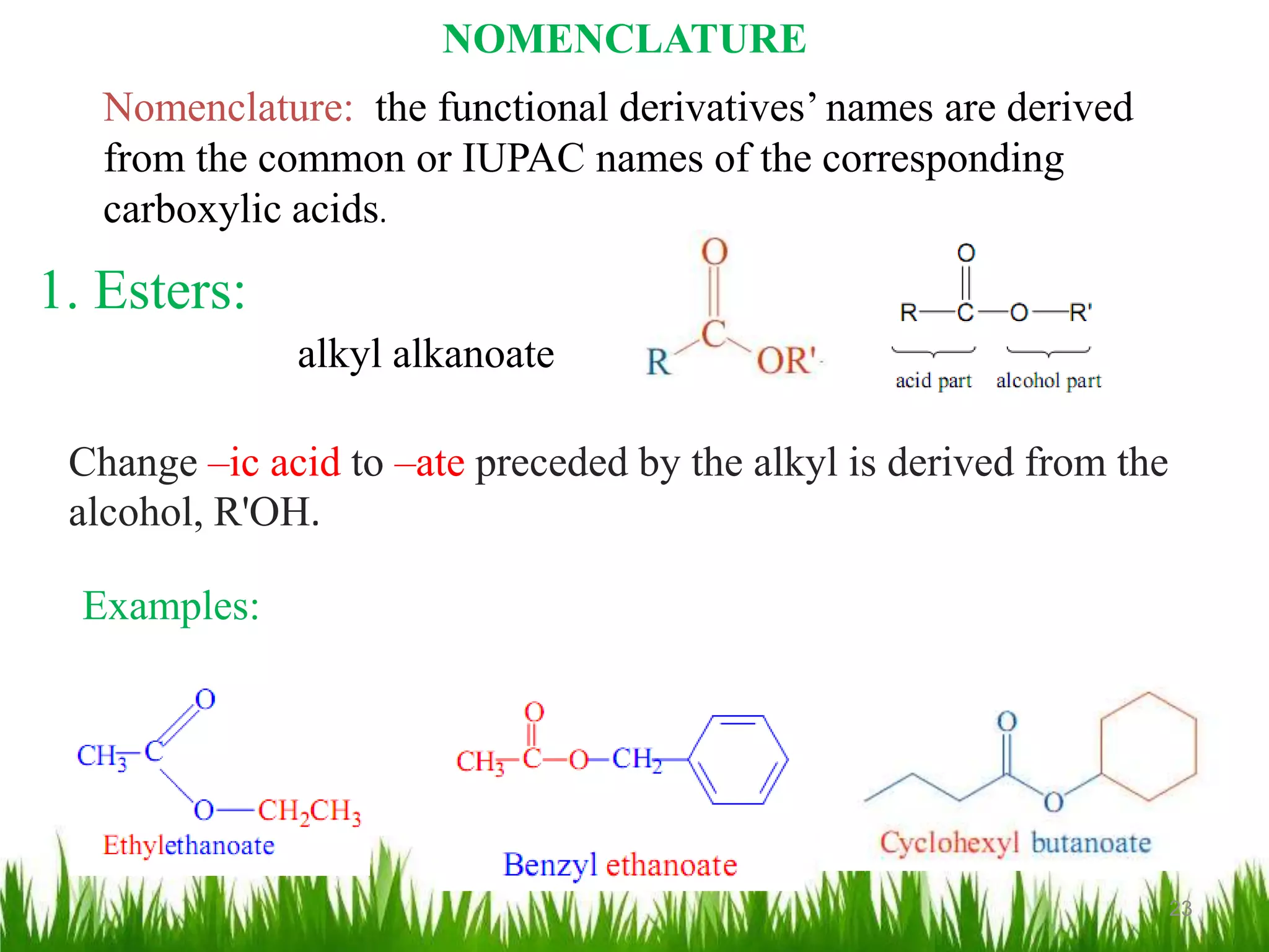 Carboxylic acid derivatives | PPTX