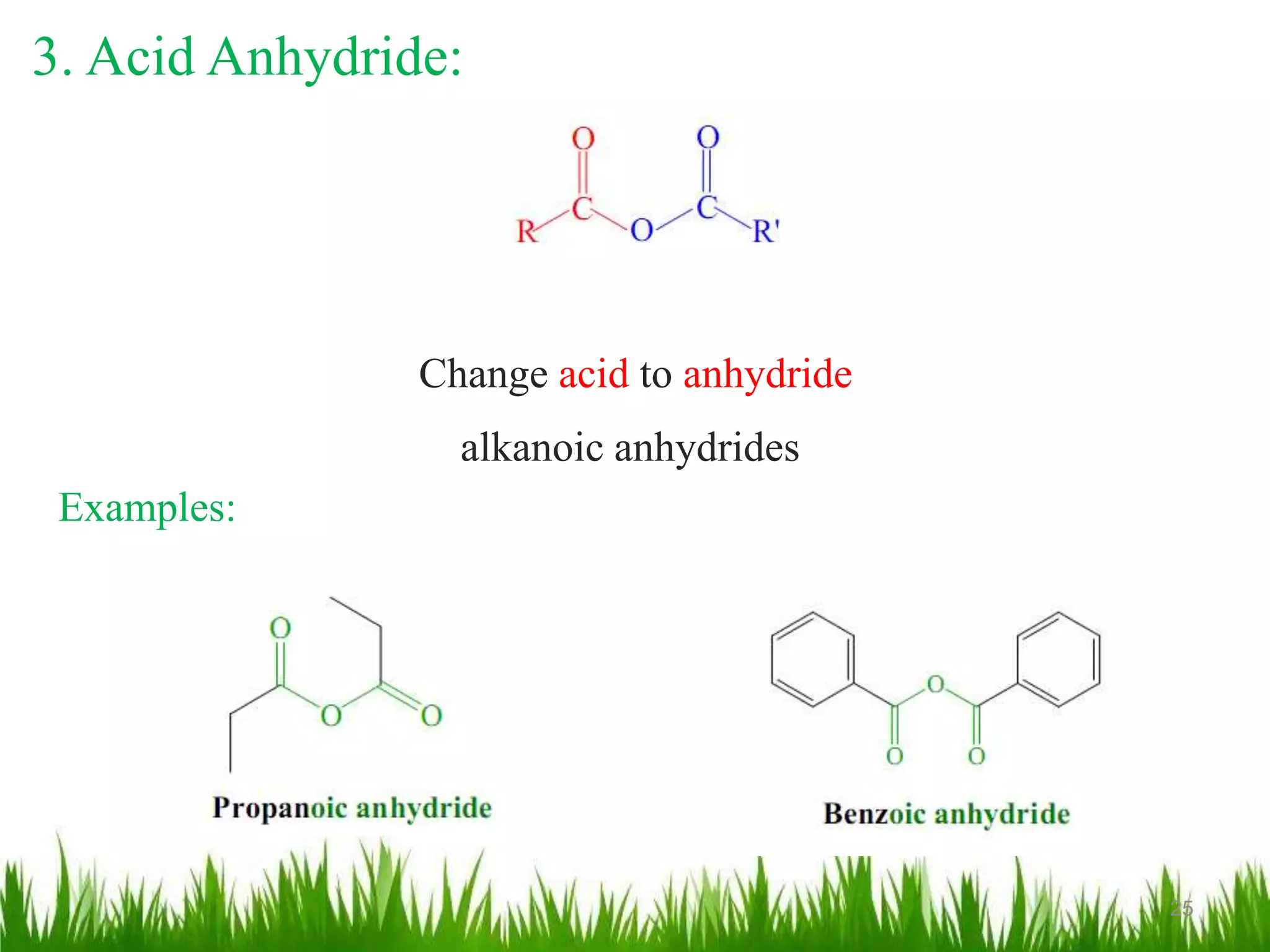 Carboxylic acid derivatives | PPTX | Chemistry | Science