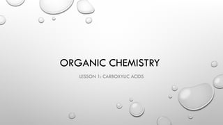 Carboxylic acid and ester naming lesson. | PPTX