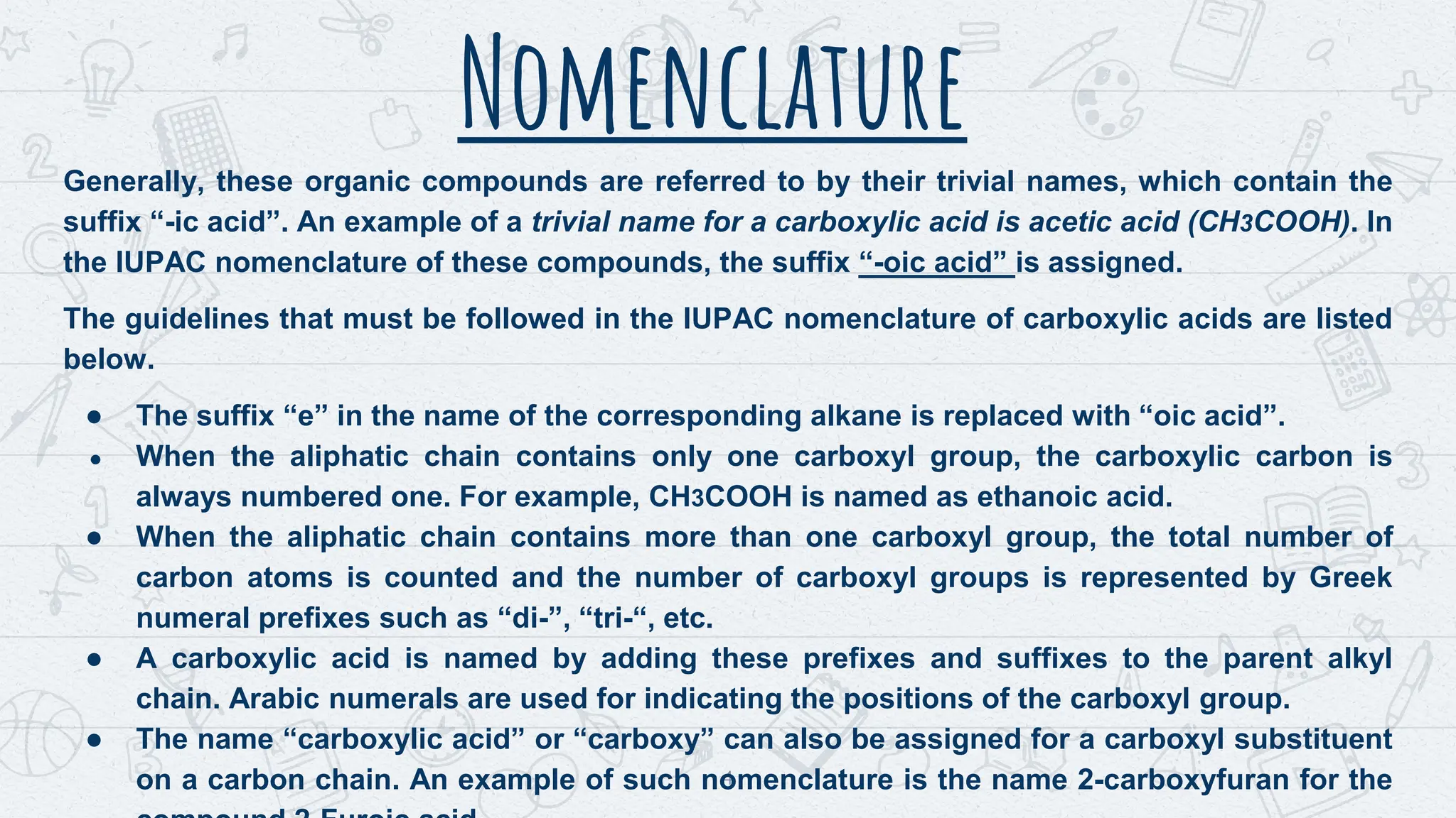 Carboxylic acids and their general characteristics. | PPTX Carboxylic acids and their general characteristics. | PPTX