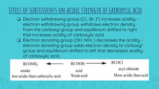 Carboxylic acids and their general characteristics. | PPTX