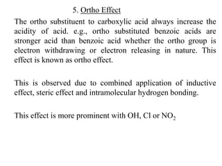 Basics of Carboxylic acids | PPTX