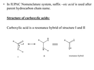 Basics of Carboxylic acids | PPT