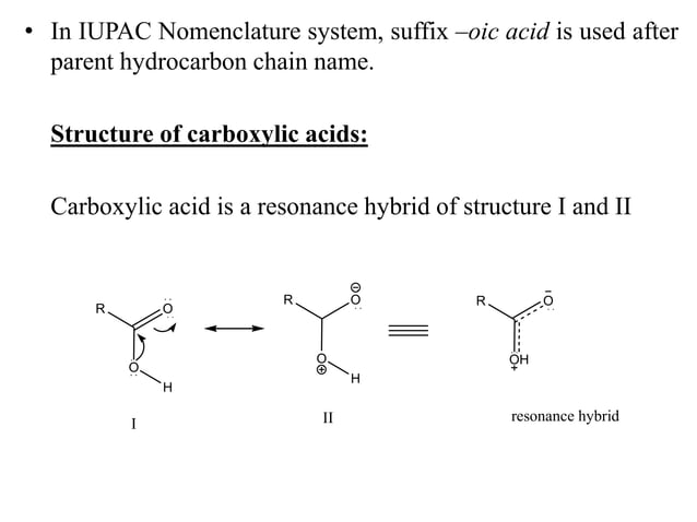 Basics of Carboxylic acids | PPTX | Chemistry | Science