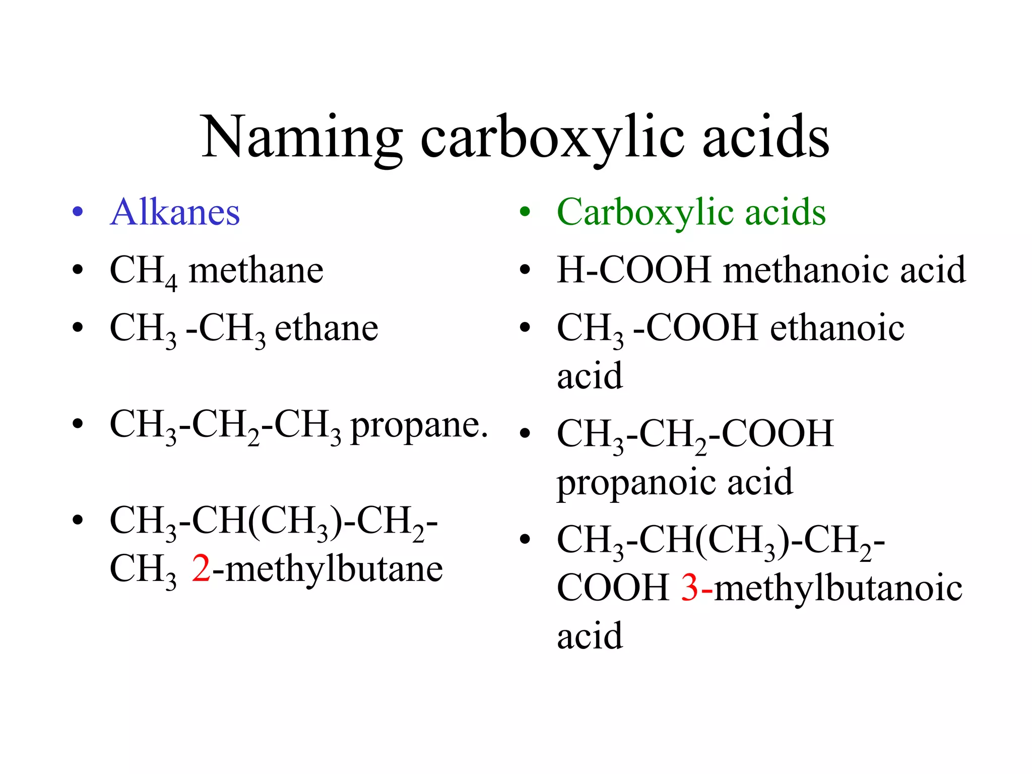 Carboxylic acids.ppt | Chemistry | Science
