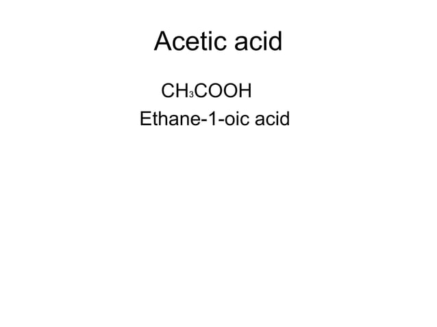 Carboxylic acid structure & uses | PPT | Chemistry | Science