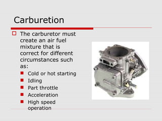 Carburetor parts and working | PPT