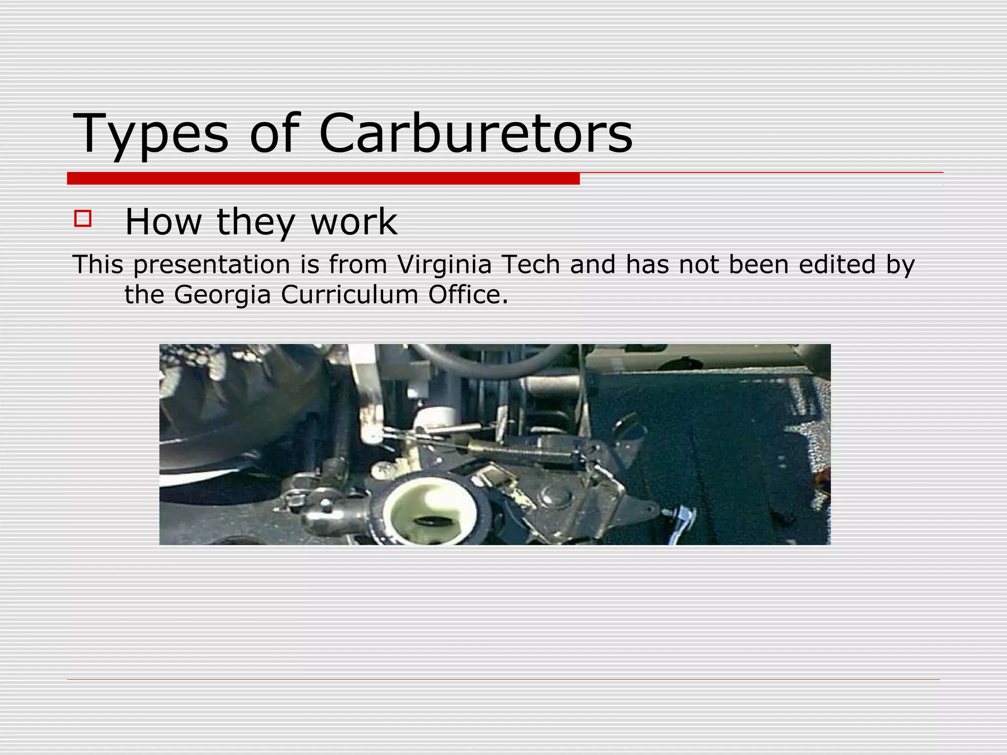 Carburetors types | PPT