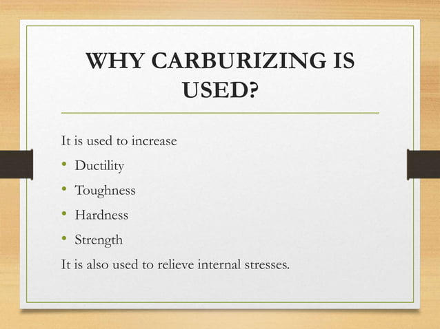 Carburizing | PPTX | Chemistry | Science
