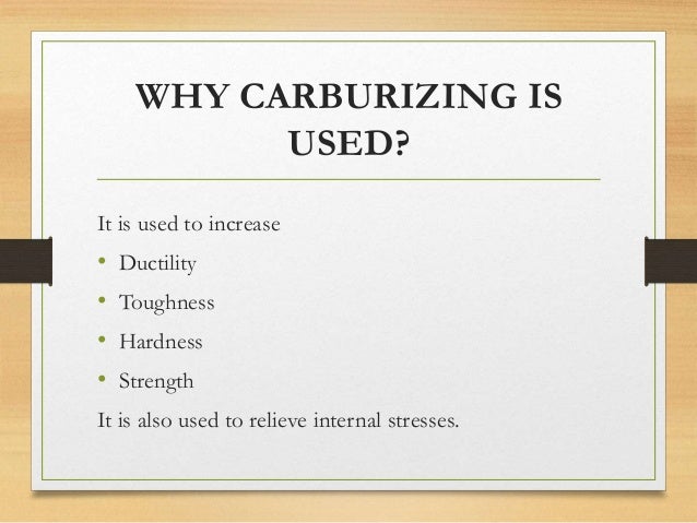 Carburizing