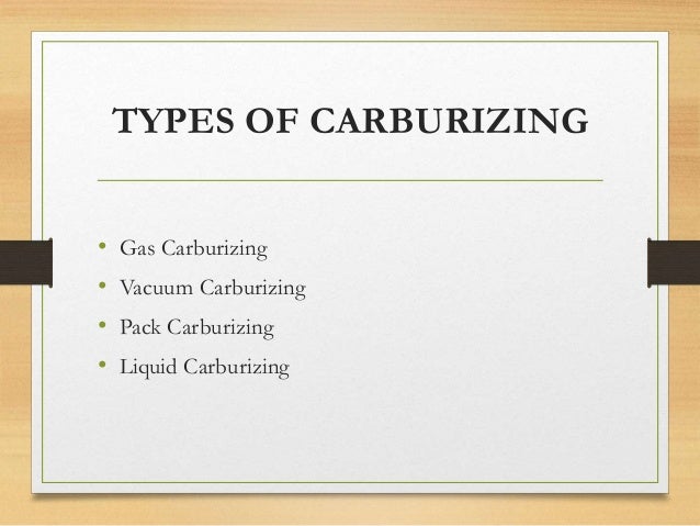 Carburizing