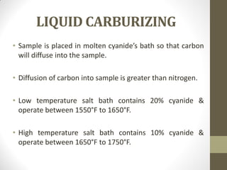 Carburzing and Different Types of Carburzing | PDF