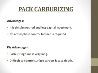 Carburzing and Different Types of Carburzing | PDF