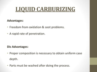 Carburzing and Different Types of Carburzing | PDF