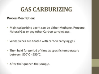 Carburzing and Different Types of Carburzing | PDF | Chemistry | Science